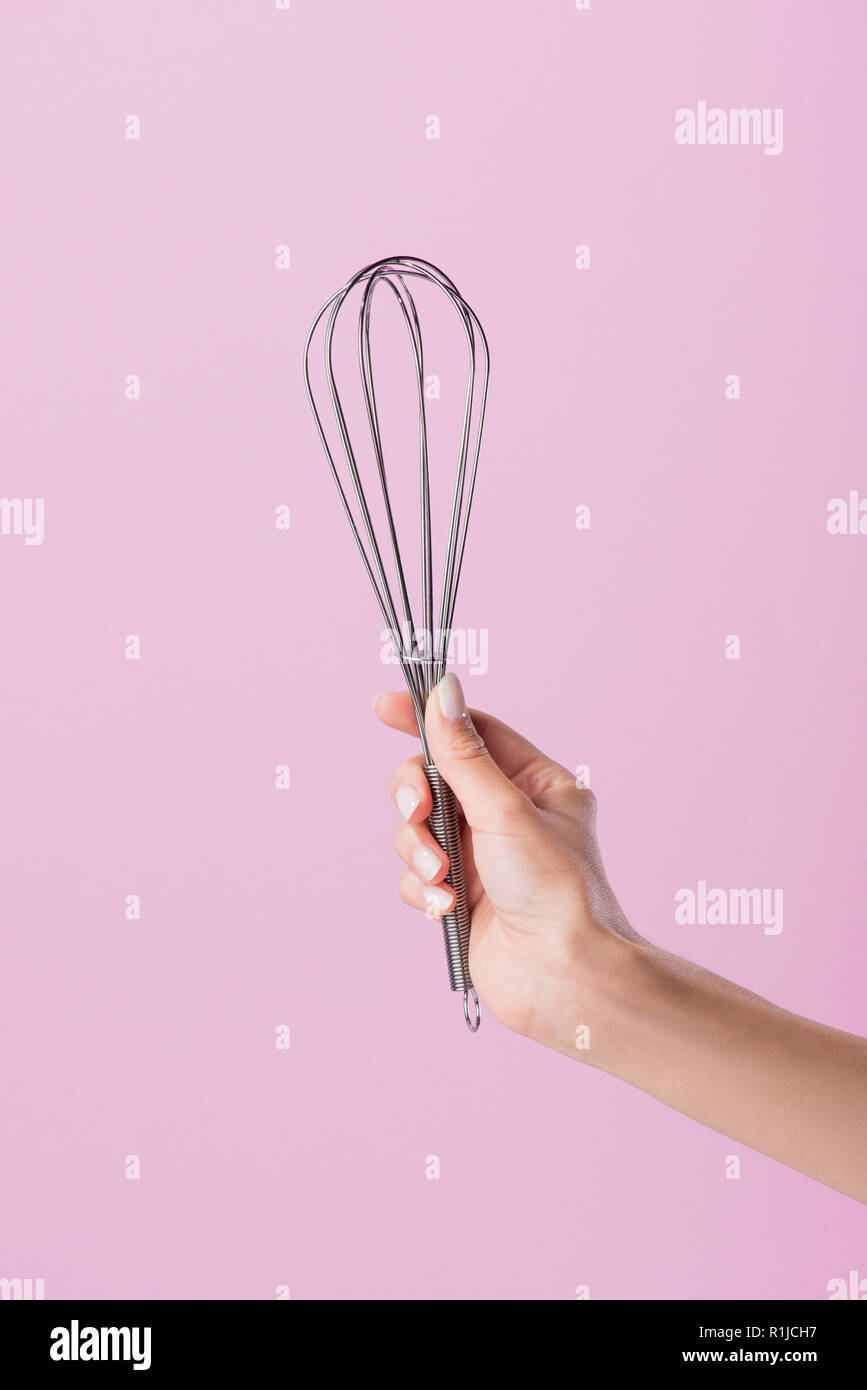 Hand holding whisk up hi-res stock photography and images - Alamy