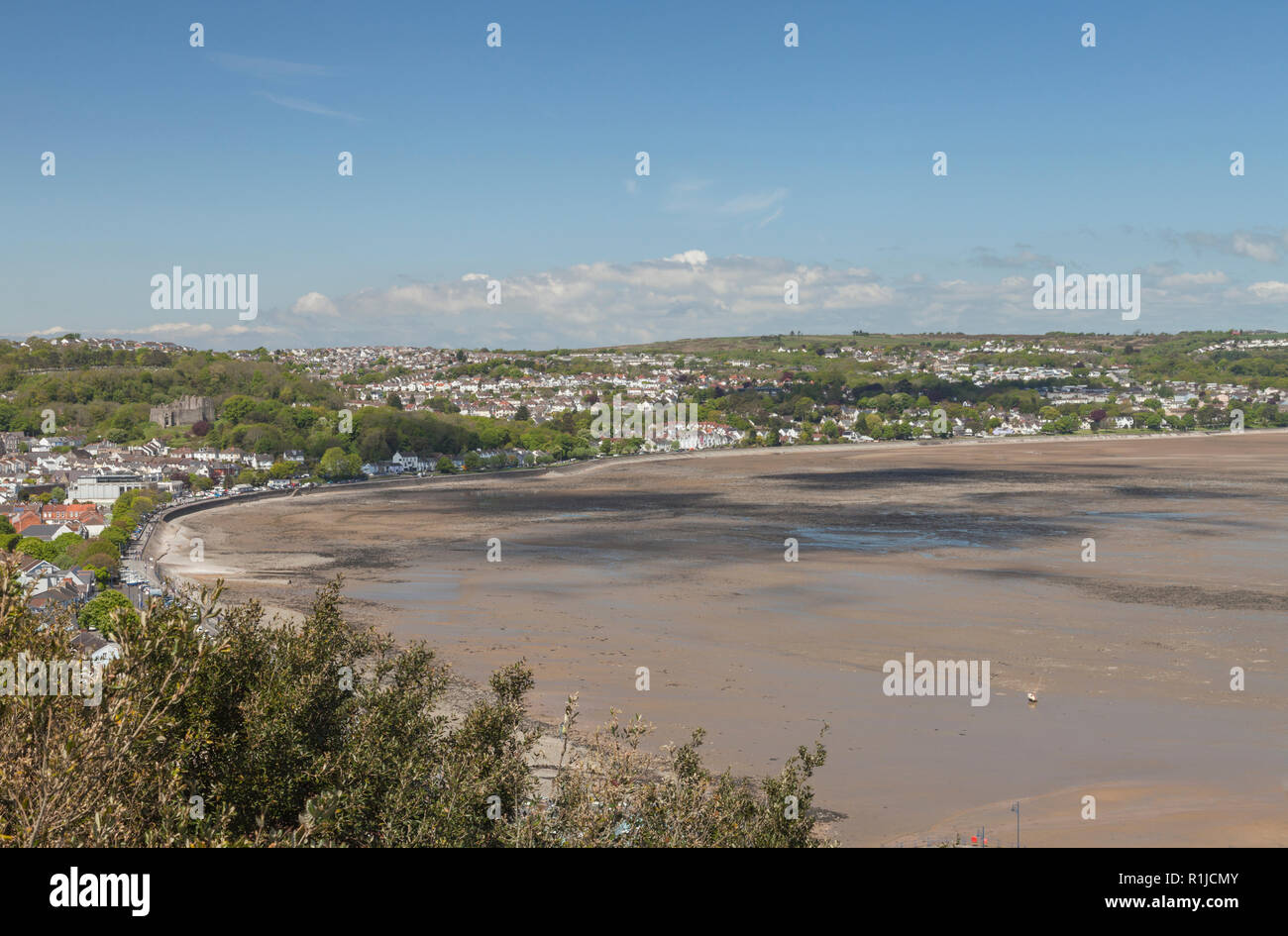 Mumbles sea front, Swansea Bay, Swansea, South Wales, UK Stock Photo ...