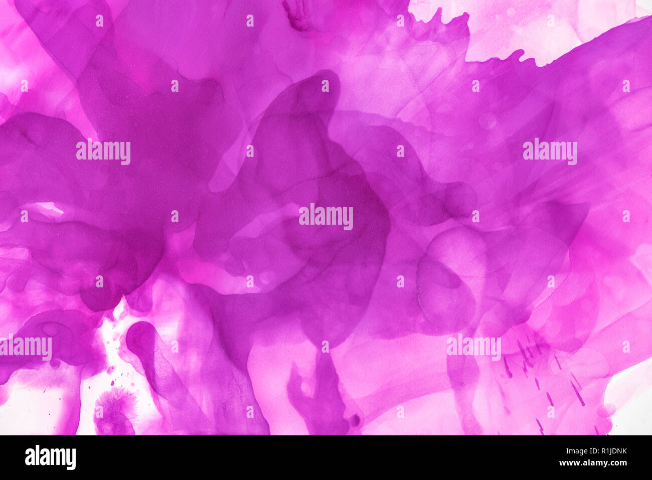 violet splashes of alcohol ink as abstract background Stock Photo - Alamy