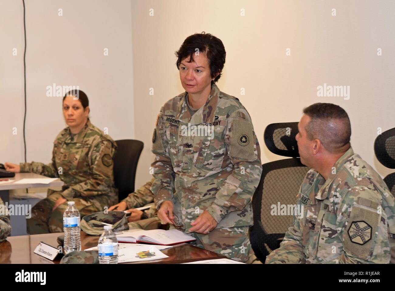 Col. Chandra Roberts, 653d Regional Support Group commander and ...