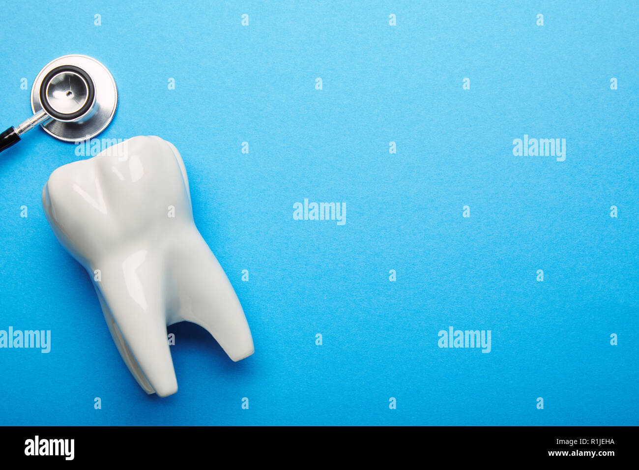 Tooth stethoscope on white background hi-res stock photography and ...