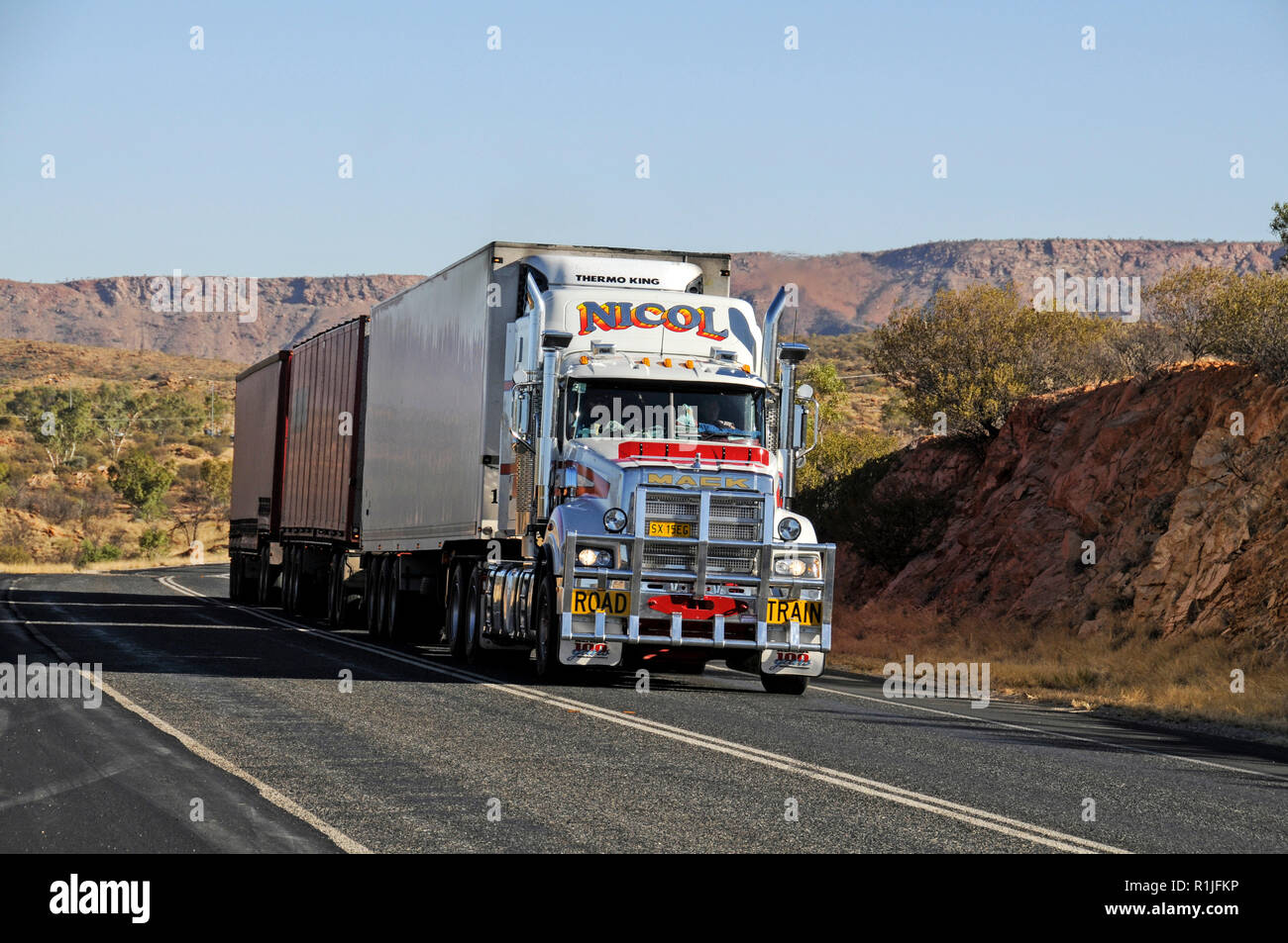 An Australian road train heading for Darwin known as the ‘Top End ...