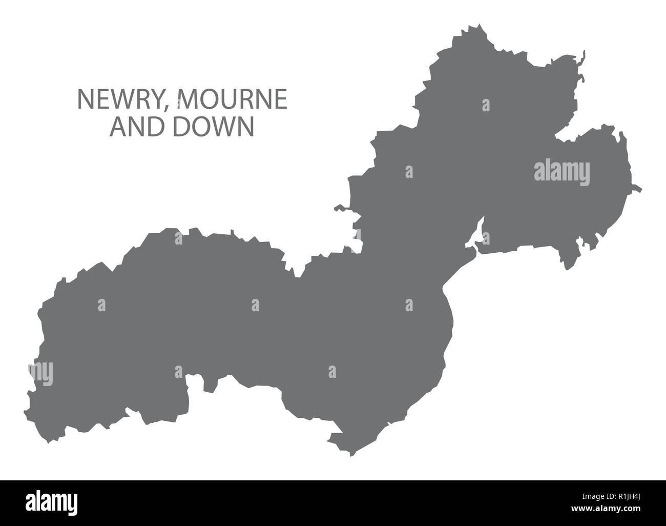 Map of newry Cut Out Stock Images & Pictures - Alamy