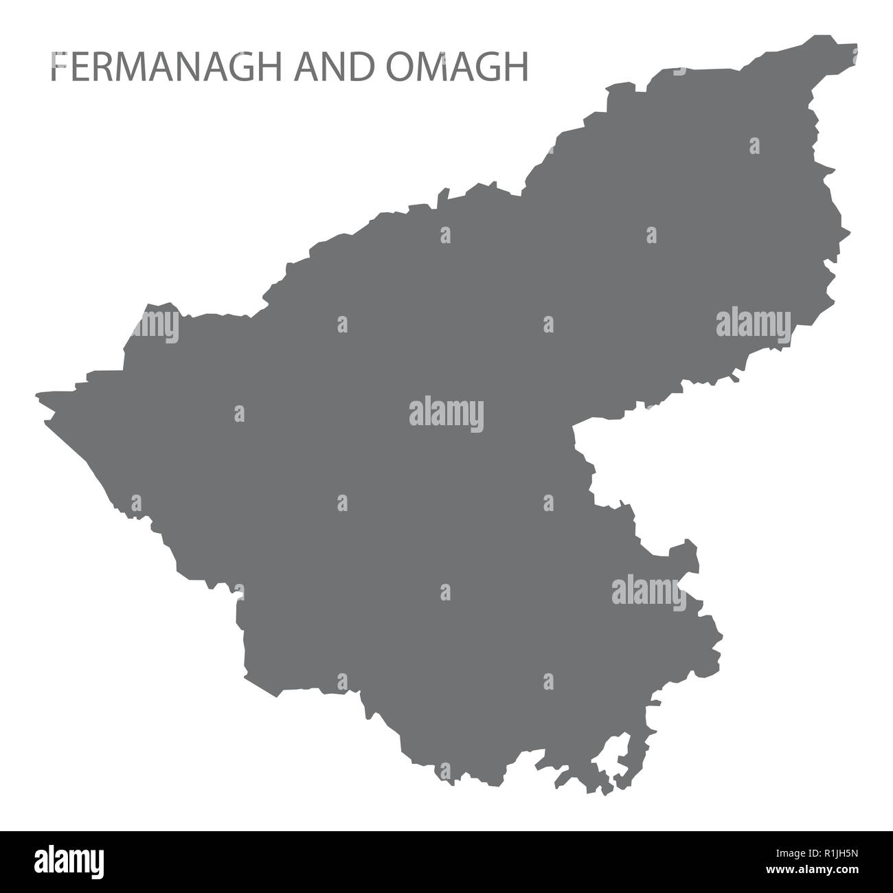 Omagh map Cut Out Stock Images & Pictures - Alamy