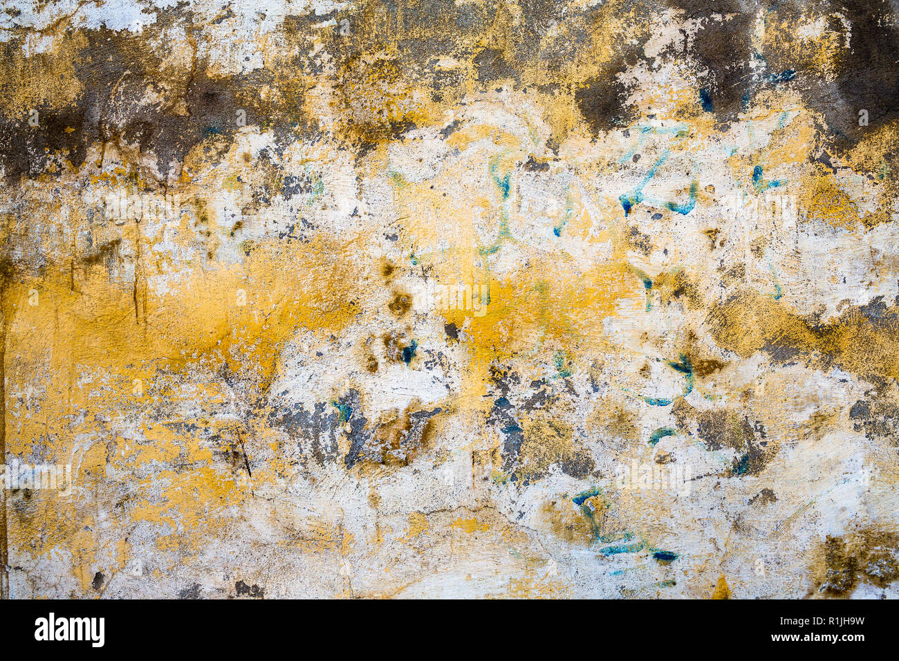 Yellow Cement Wall Texture
