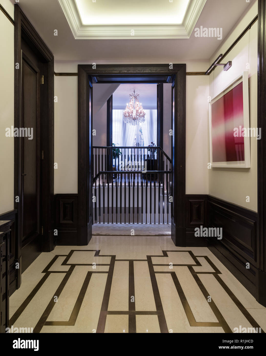 Art deco hallway Stock Photo - Alamy
