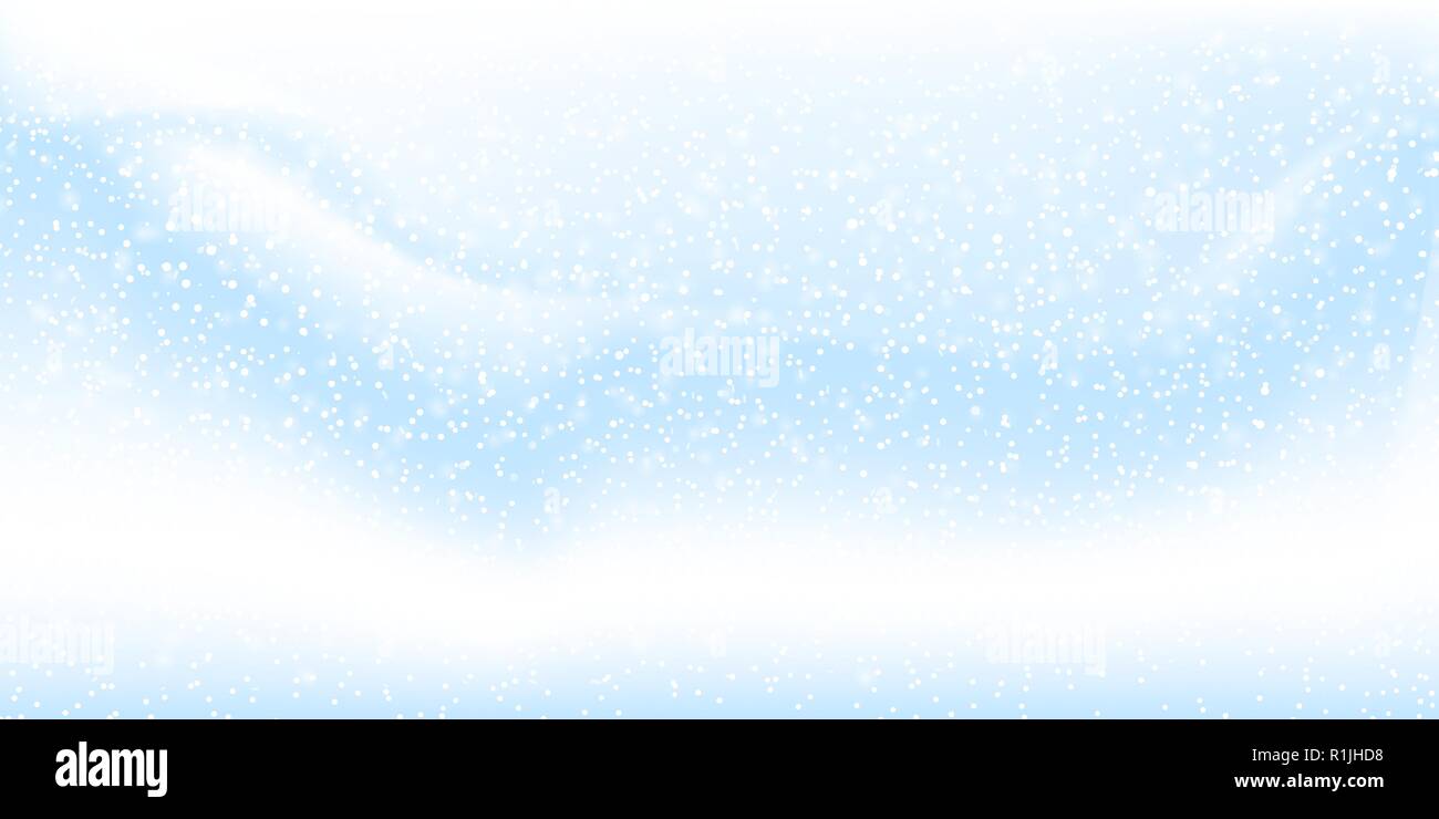 Falling snow background. Vector illustration with snowflakes. Winter ...