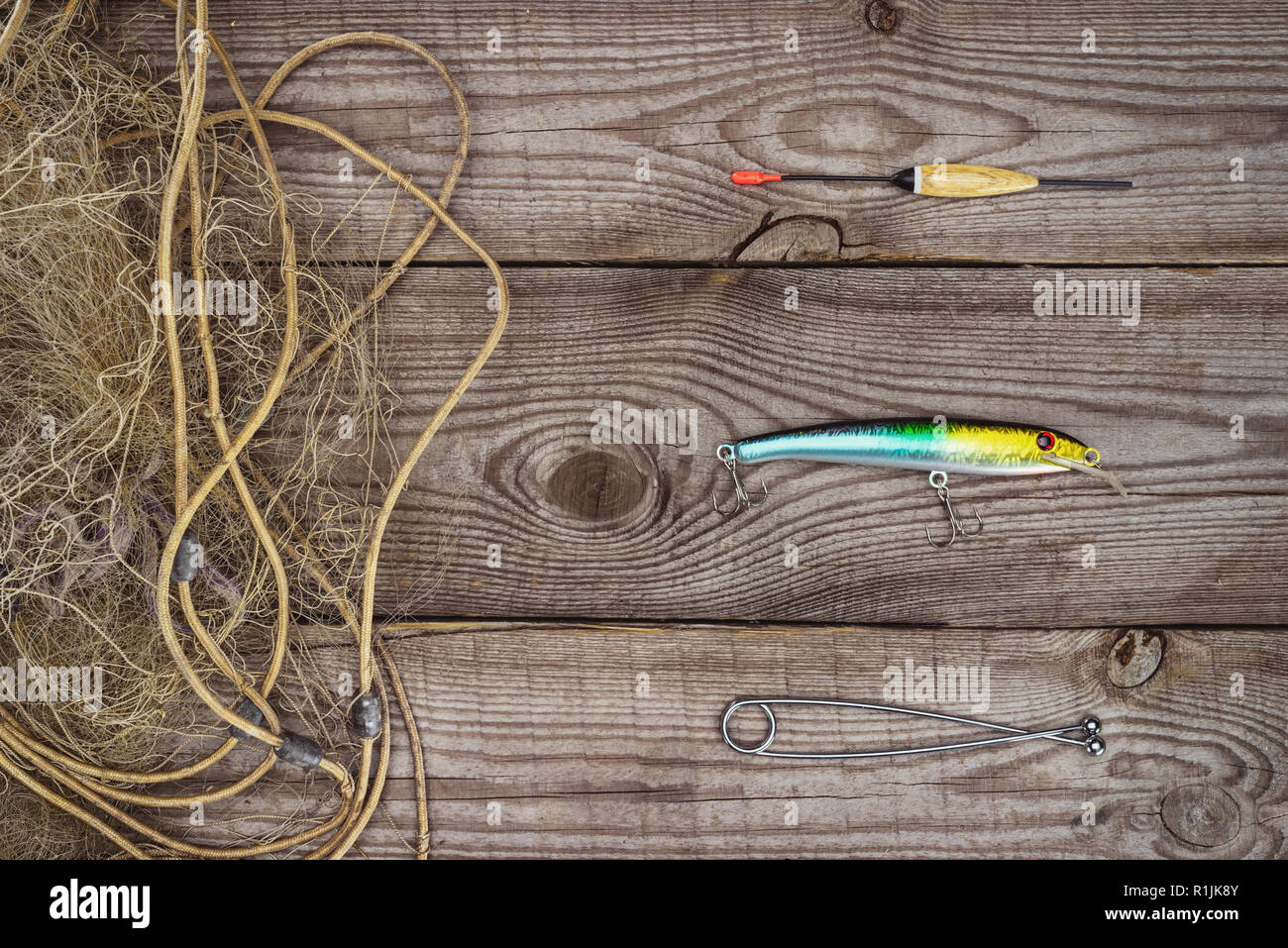 Fishing net top view hi-res stock photography and images - Alamy