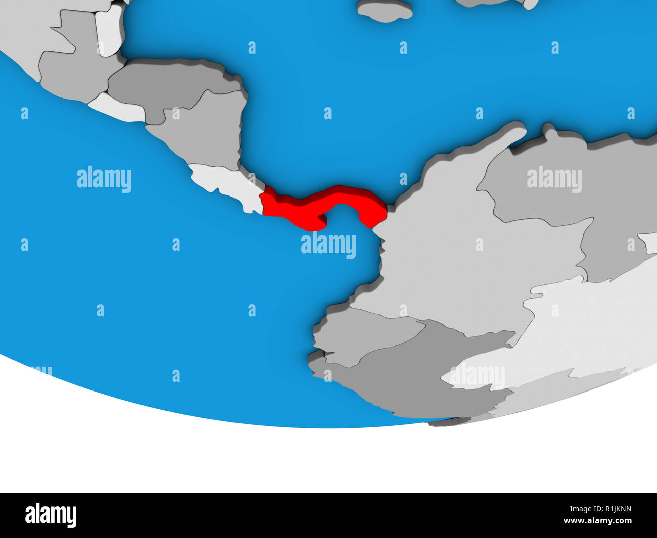 Simple political map panama hi-res stock photography and images - Alamy