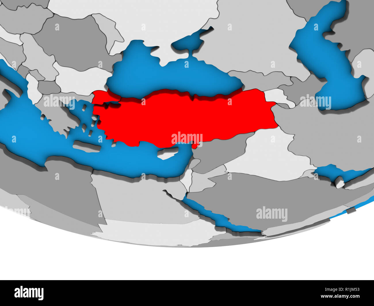 Simple political map turkey hi-res stock photography and images - Alamy