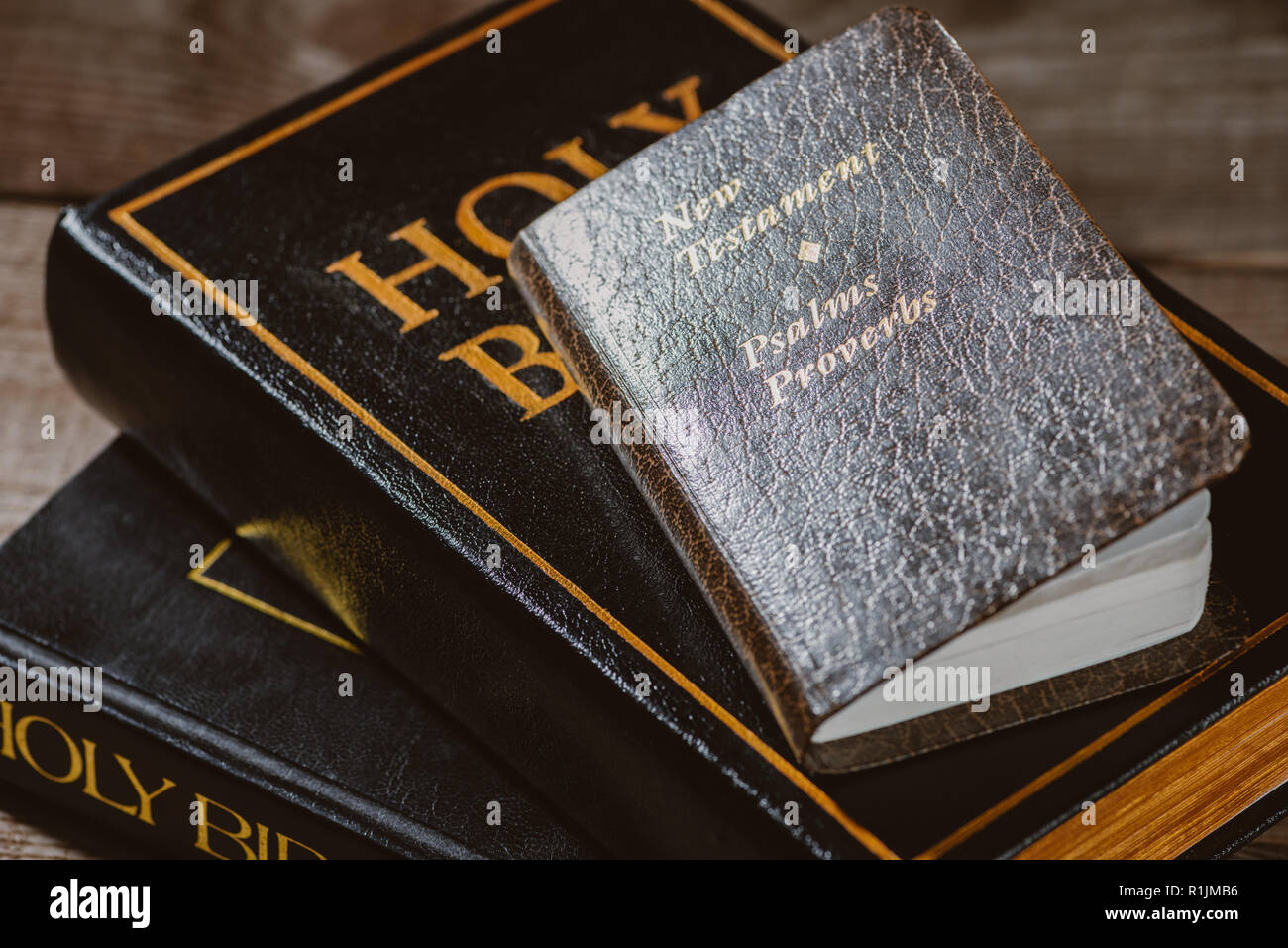 Holy bibles stacked hi-res stock photography and images - Alamy