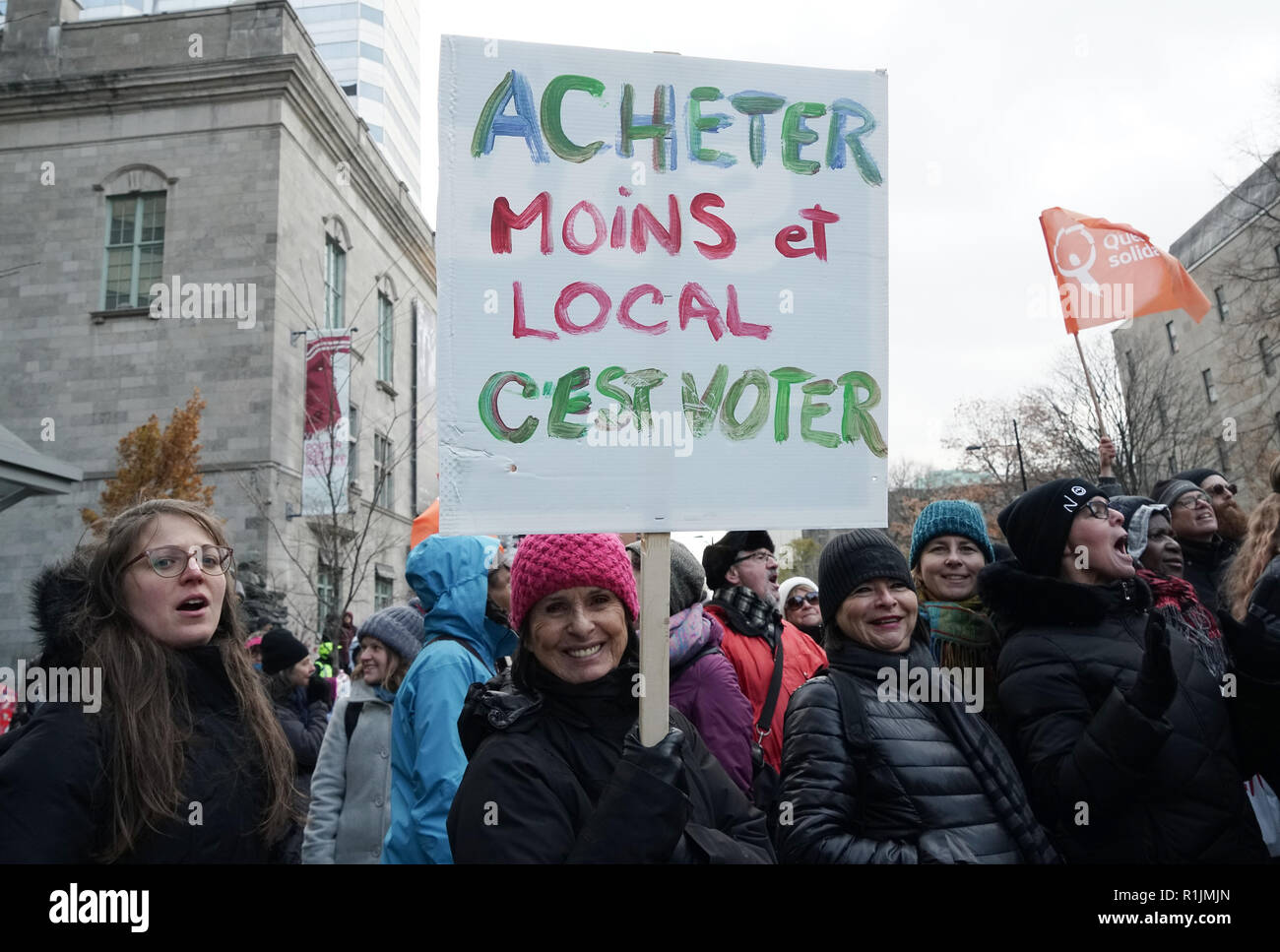 Climate demonstration montreal hi-res stock photography and images - Alamy
