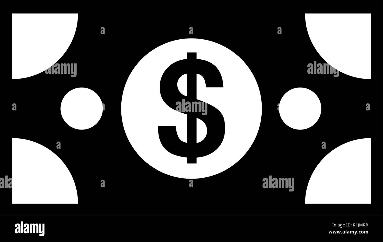 Dollar bank note glyph icon Stock Vector Image & Art - Alamy