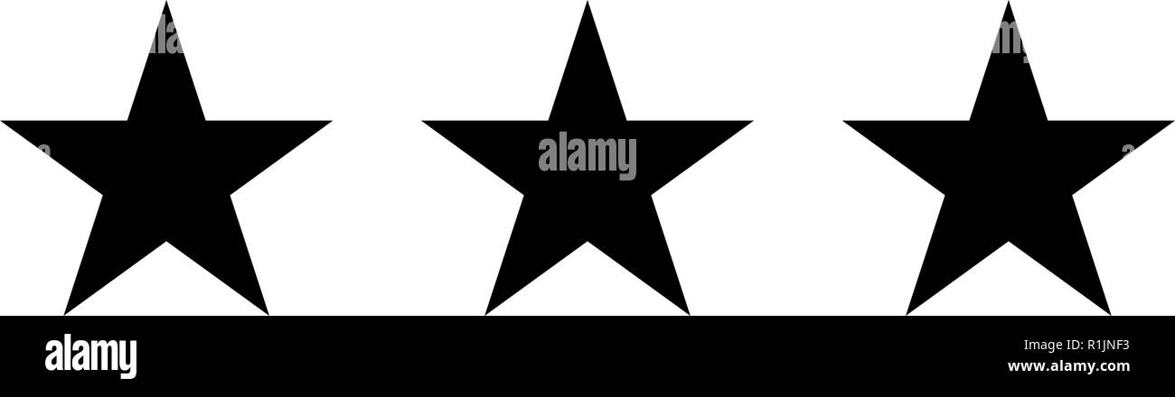 Three star glyph icon Stock Vector Image & Art - Alamy