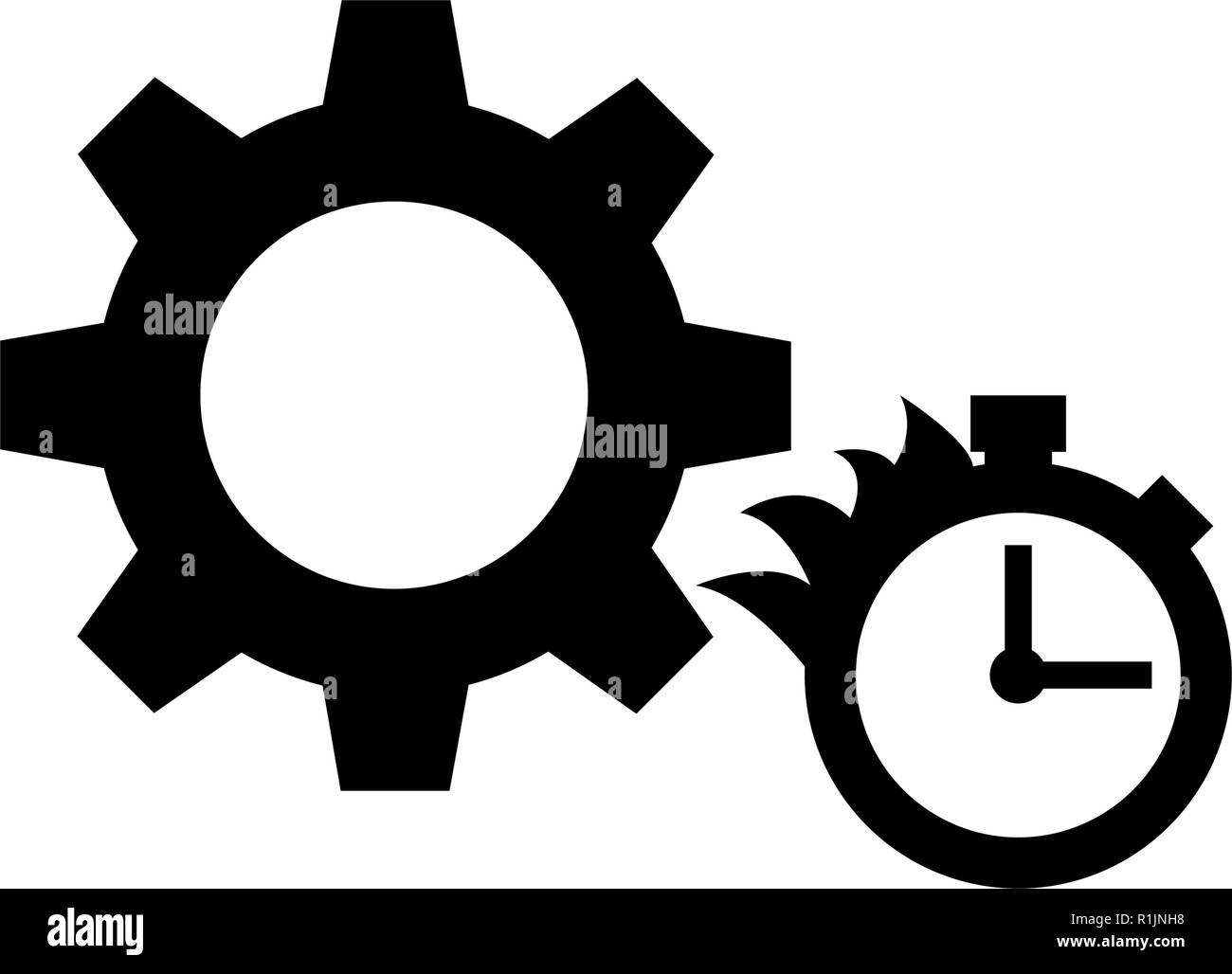 Timer mechanism Stock Vector Images - Alamy