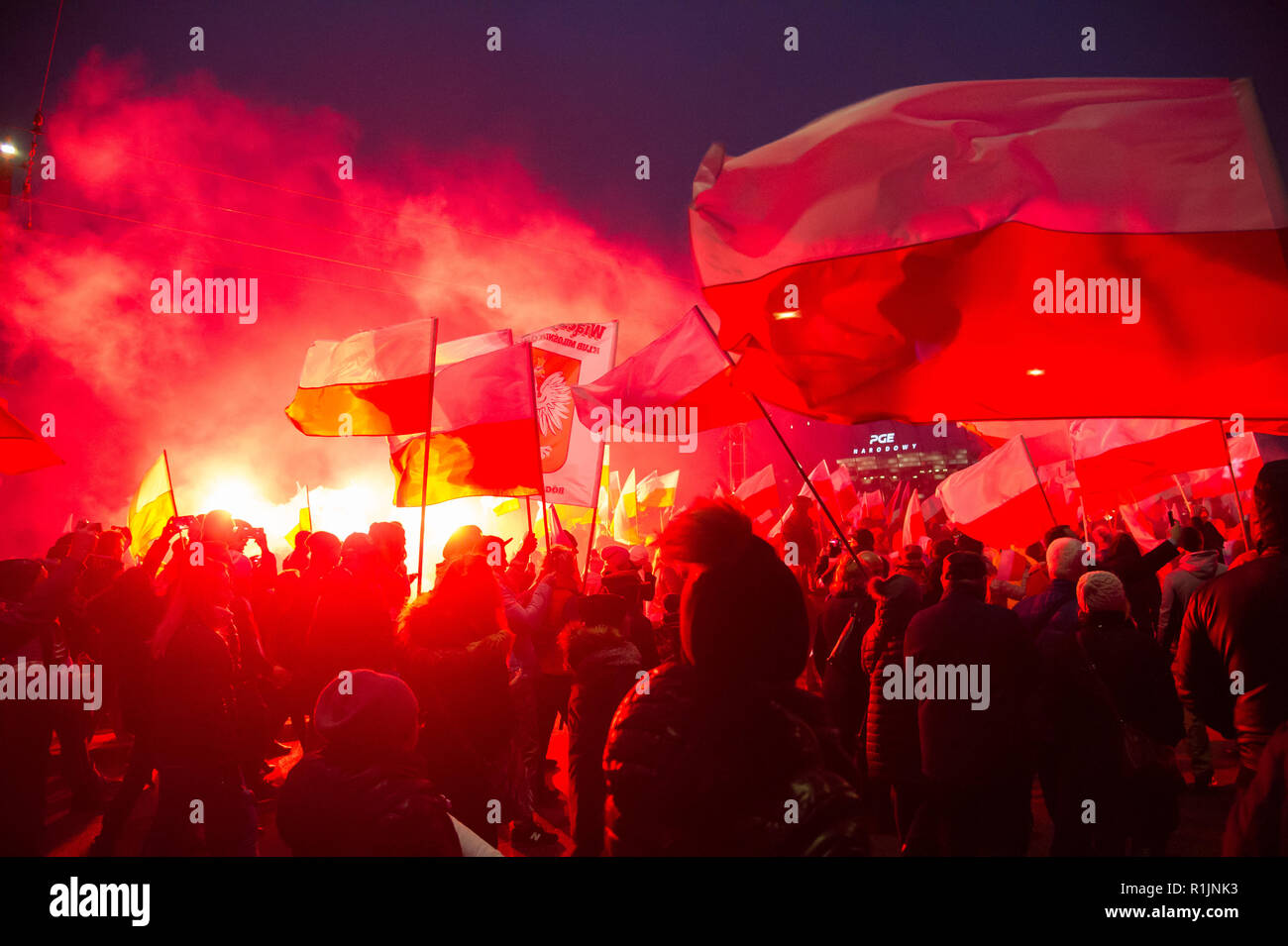 The White and Red March For You Poland celebrating Polish National ...