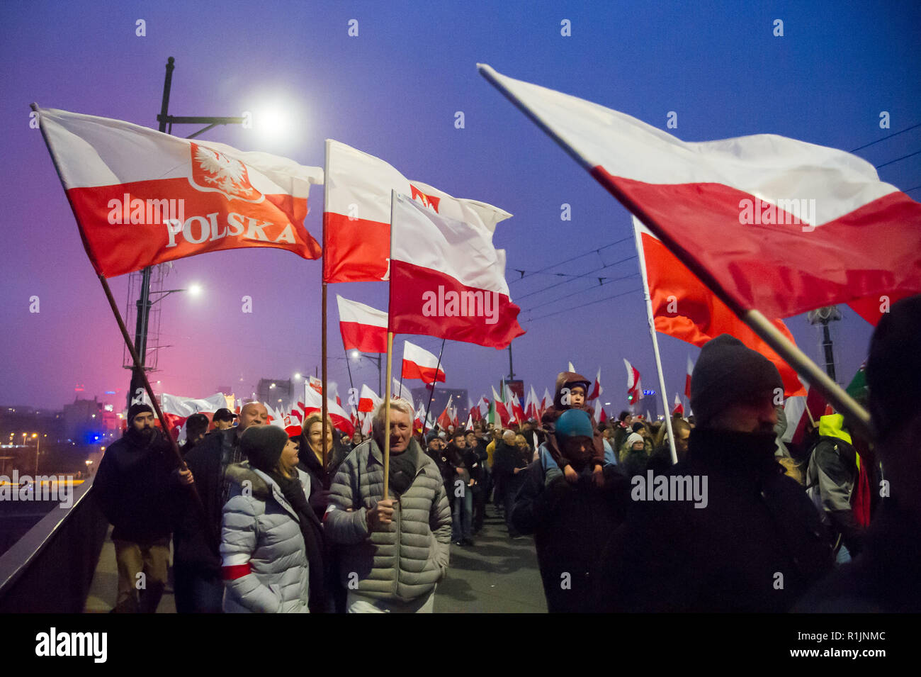 The White and Red March For You Poland celebrating Polish National ...