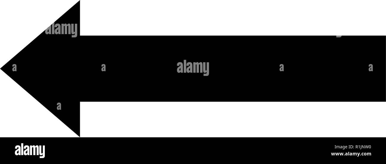Arrow left glyph icon Stock Vector Image & Art - Alamy