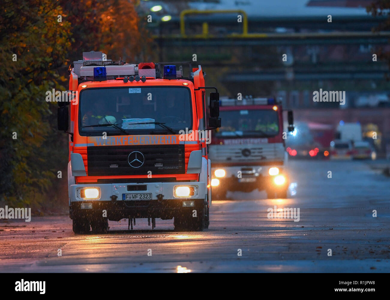 Frankfurt, Germany. 13 November 2018, Hessen, Frankfurt/Main: Fire ...