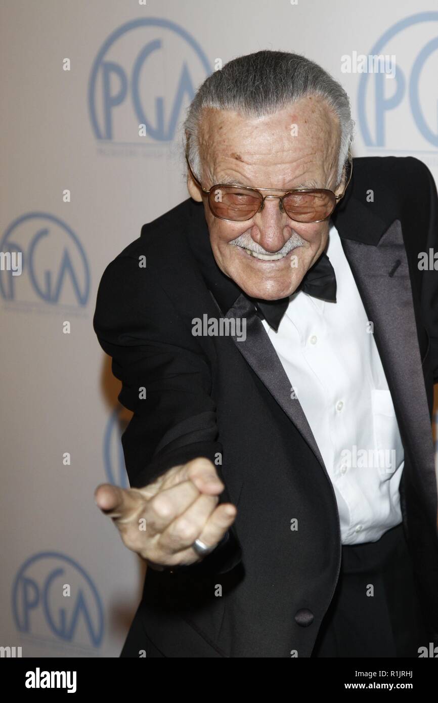 US author Stan Lee attends the 23rd Annual Producers Guild Awards at ...