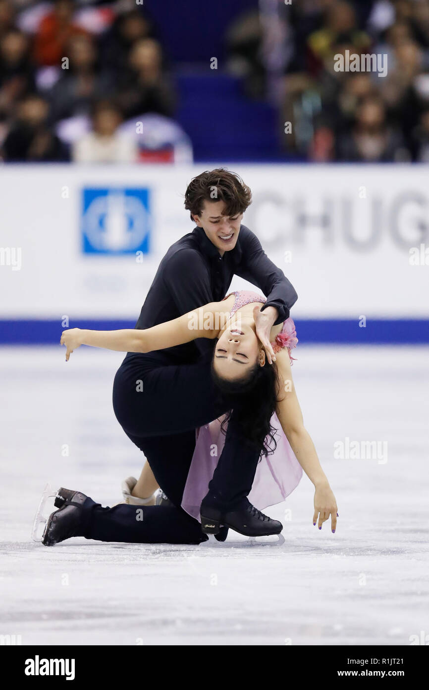 Hiroshima Prefectural Sports Center, Hiroshima, Japan. 11th Nov, 2018. Misato Komatsubara & Tim ...