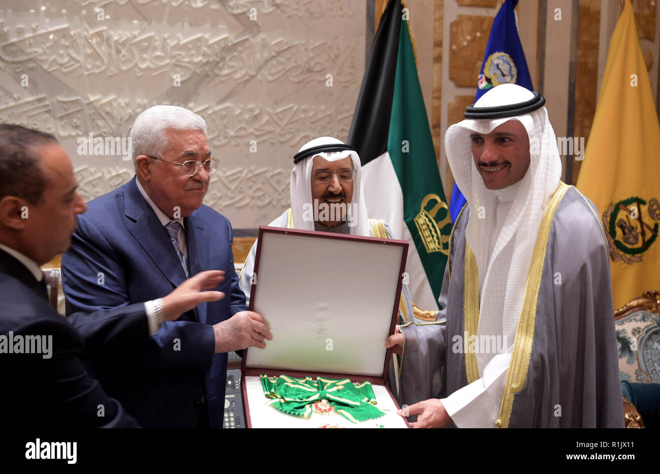 Kuwait, Kuwait, Kuwait. 13th Nov, 2018. Palestinian President Mahmoud ...