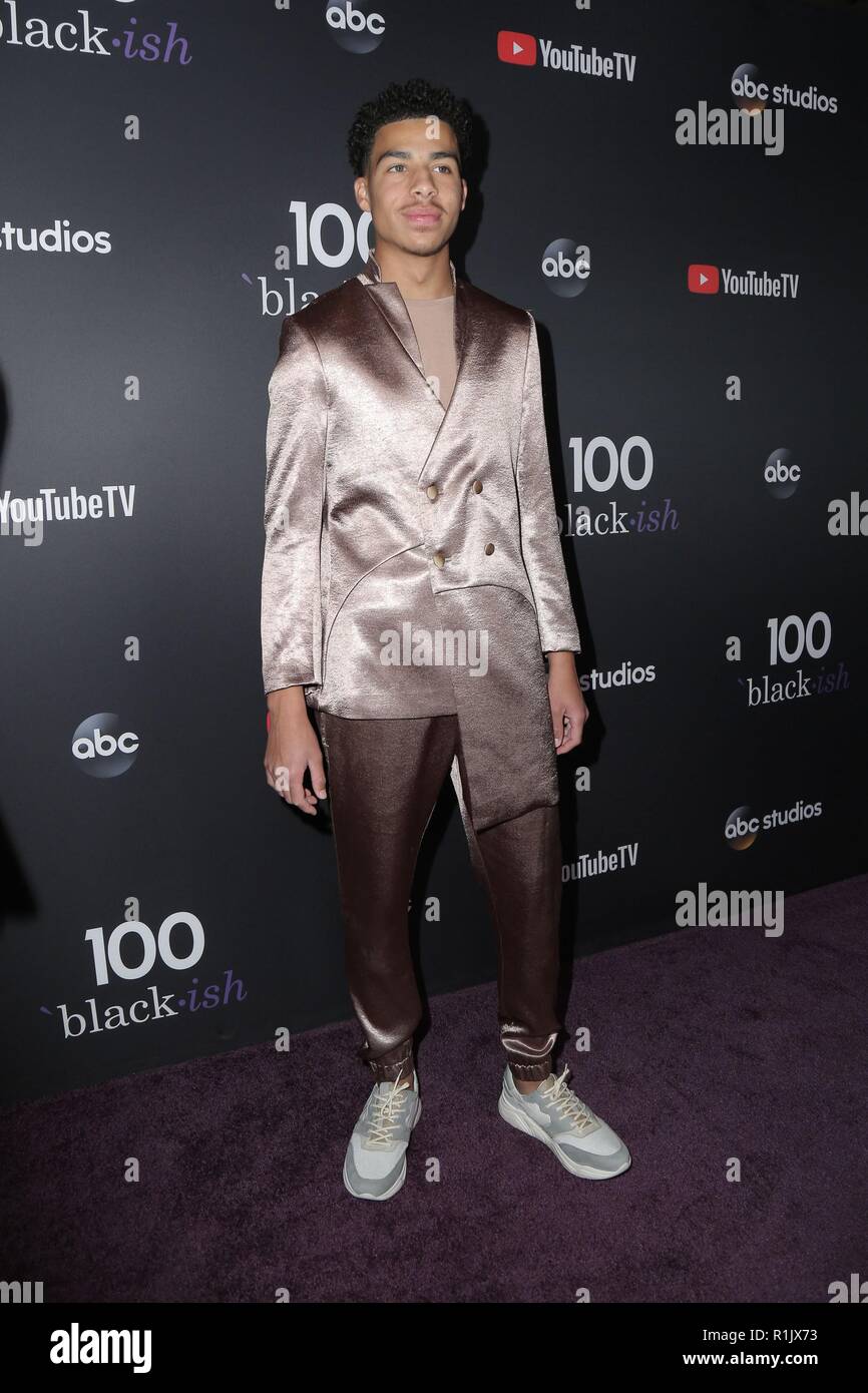 Burbank, CA. 10th Nov, 2018. Marcus Scribner at arrivals for BLACK-ISH ...