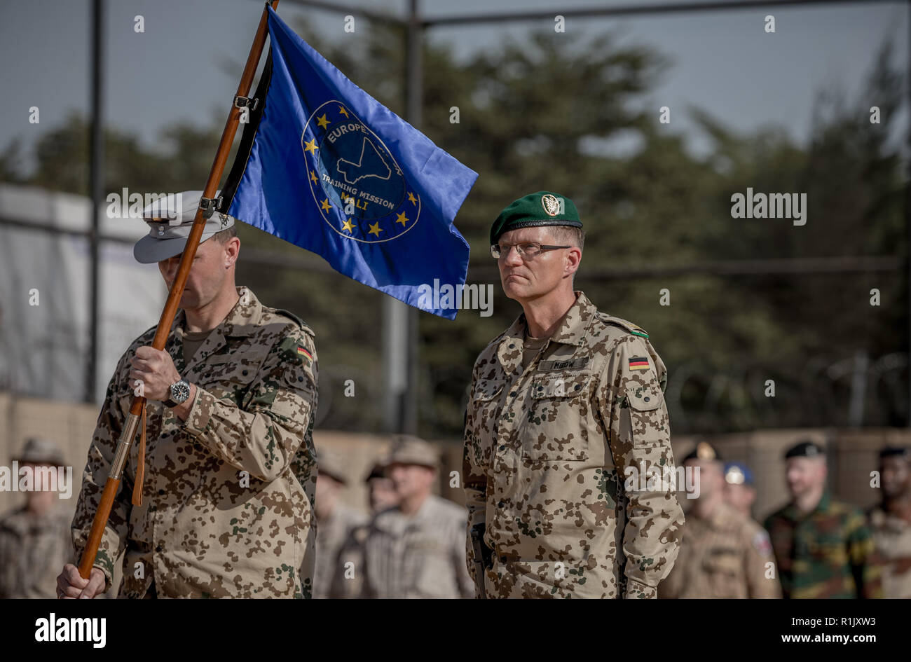 Bamako, Mali. 12th Nov, 2018. Bundeswehr General Peter Mirow stands ...