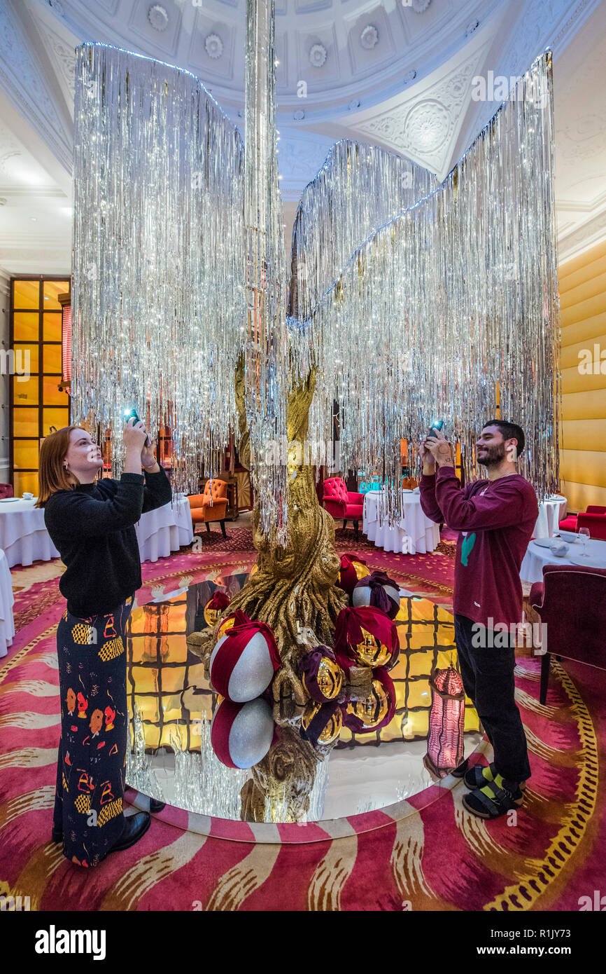 London, UK. 13th Nov 2018. The Christmas Spirit Tree - The Lecture Room ...