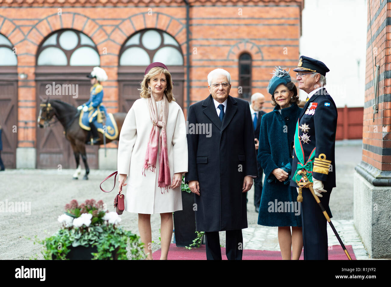 Stockholm, Sweden, November 13, 2018. President of Italy, Sergio ...