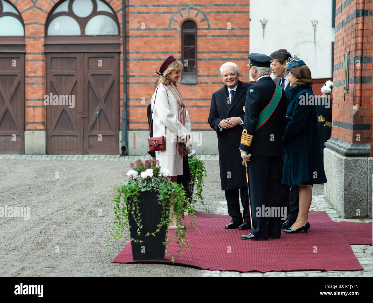 Stockholm, Sweden, November 13, 2018. President of Italy, Sergio ...