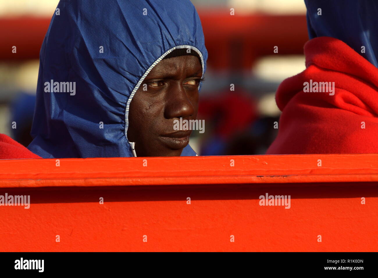 November 13, 2018 - 13 november 2018 (Malaga ) They move 176 immigrants ...