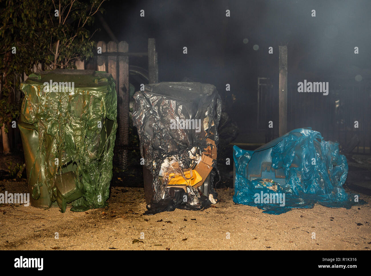 Malibu, California, USA. 9th Nov, 2018. The Woolsey Fire raged through ...