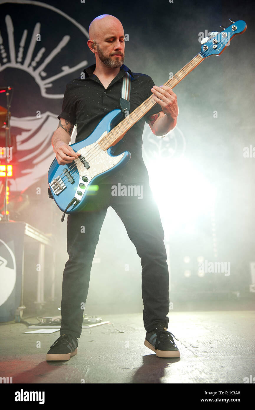 July 13, 2018 - Raleigh, North Carolina; USA - Bass Guitarist SHAUN ...