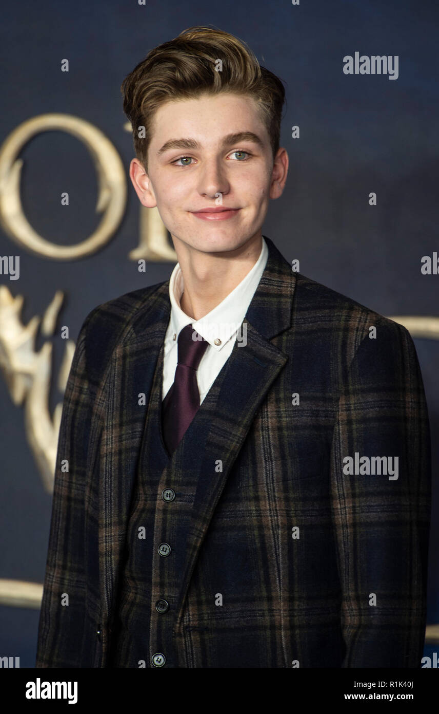 LONDON, ENGLAND - NOVEMBER 13: Joshua Shea attends the UK Premiere of ...
