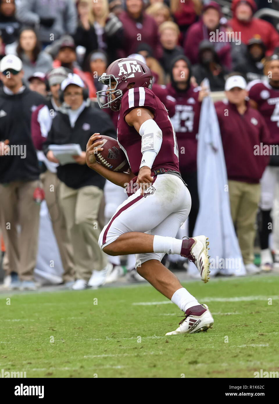 College Station, TX, USA. 10th Nov, 2018. Texas A&M quarterback, Kellen ...