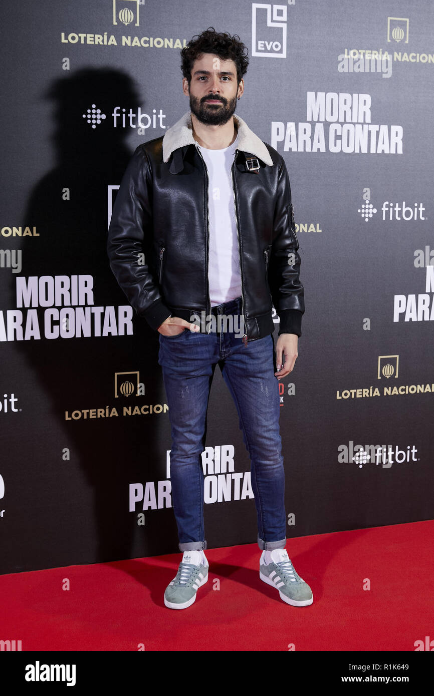 Madrid, Madrid, Spain. 13th Nov, 2018. Nico Romero attends to 'Morir ...