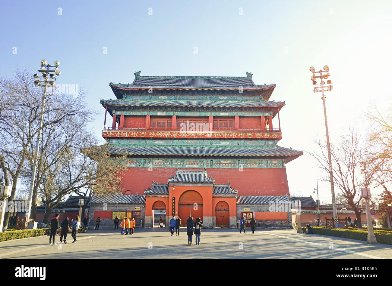 Gulou (Drum Tower), Beijing Stock Photo - Alamy