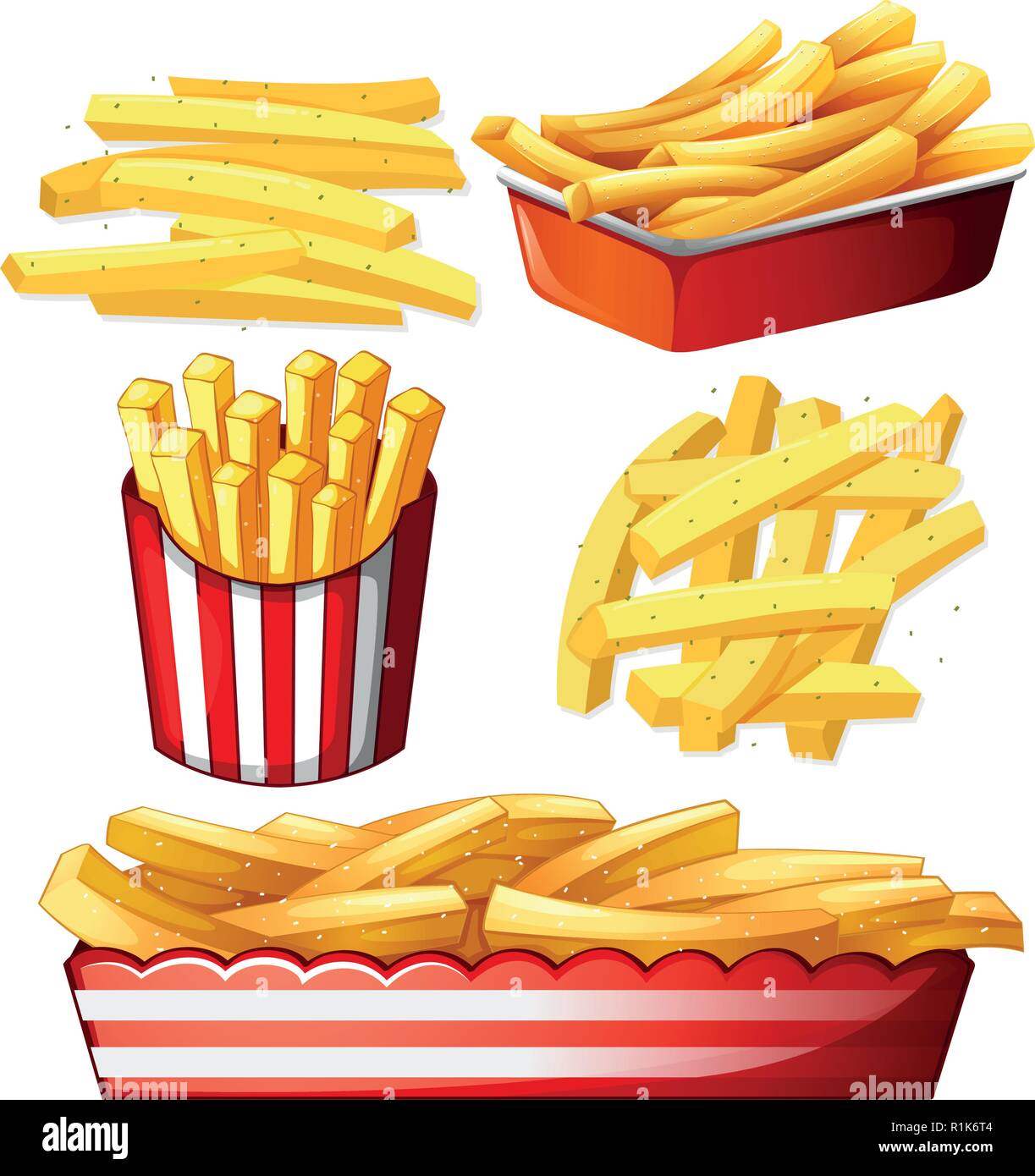 Hot chips container hi-res stock photography and images - Alamy