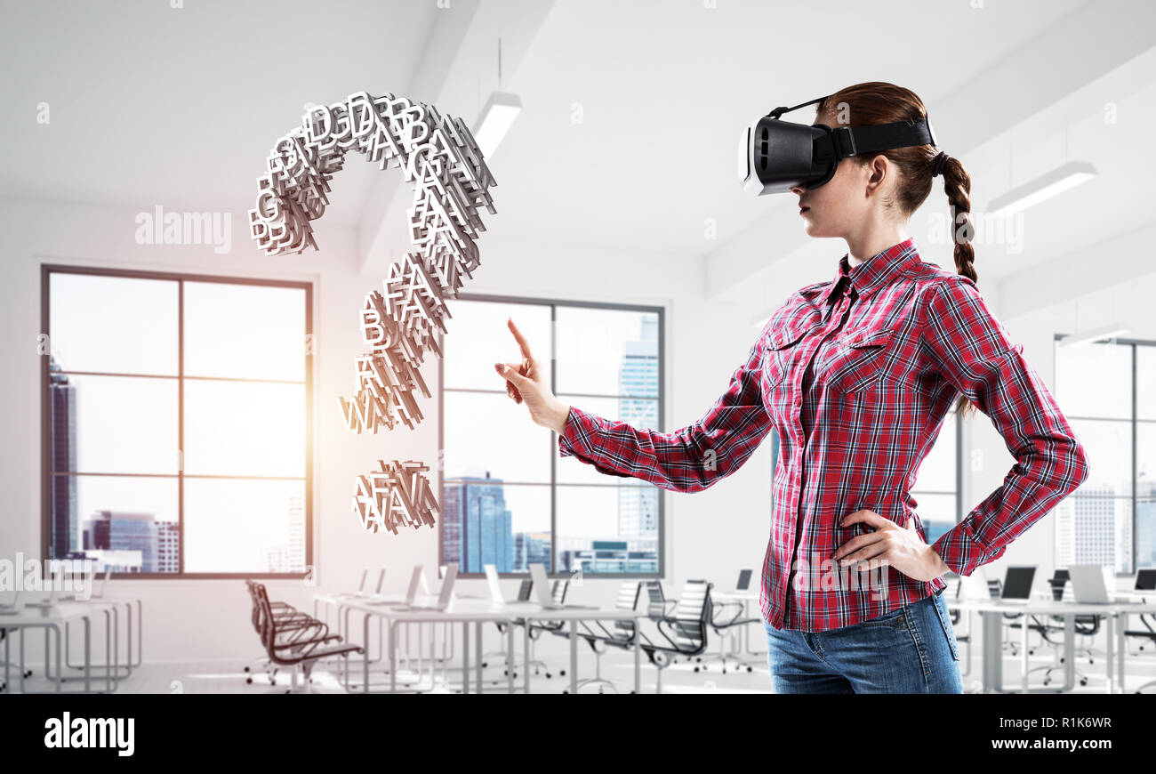 3d girl question mark hi-res stock photography and images - Alamy