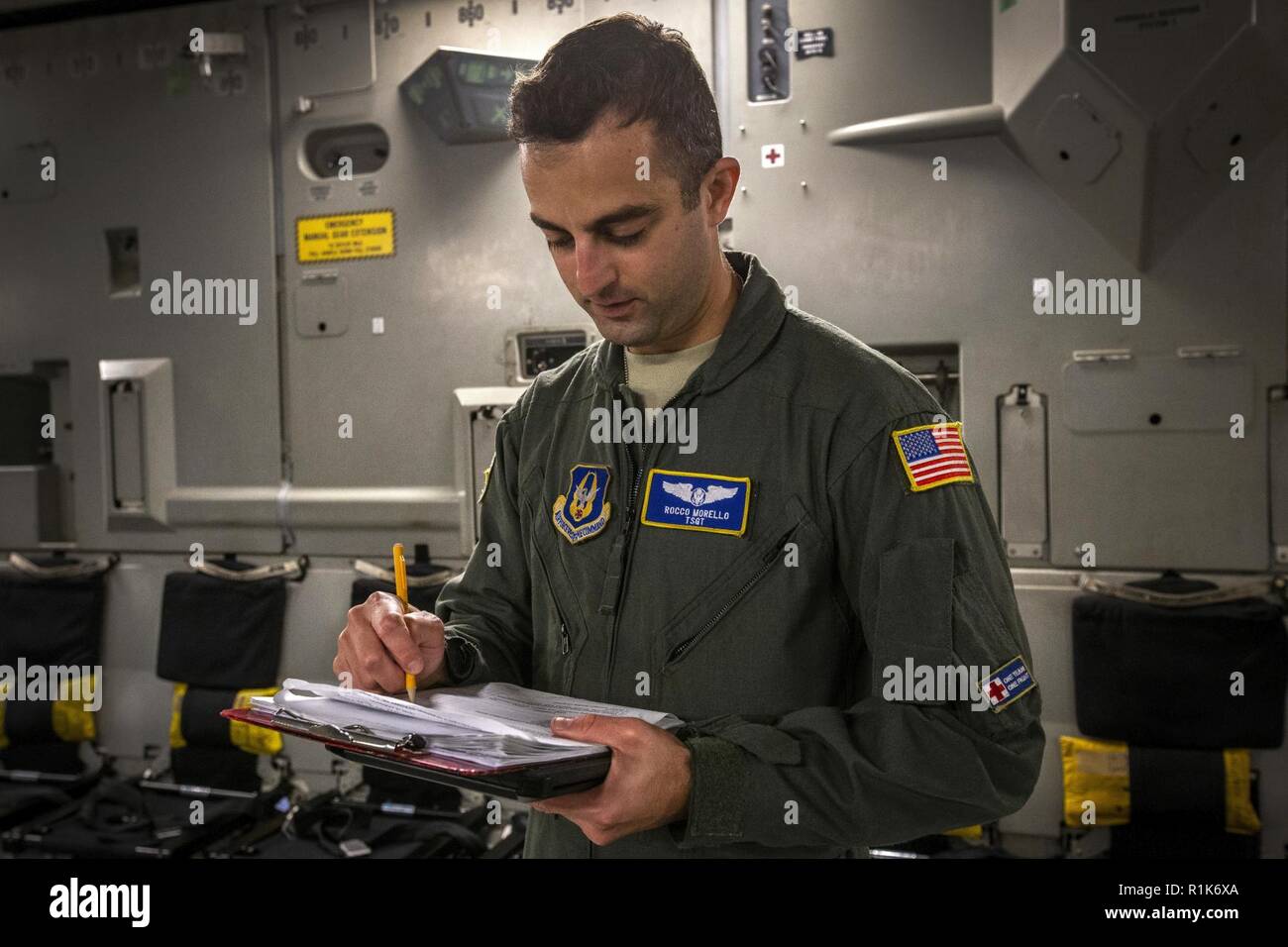 U.S. Air Force Tech. Sgt. Rocco L. Morello, an aeromedical evacuation ...