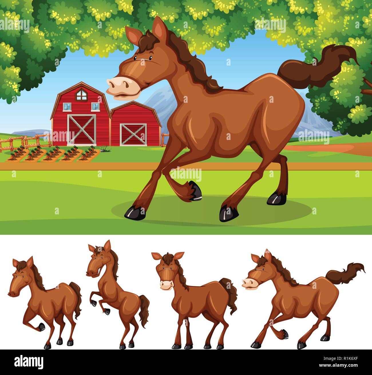 Farmland clipart Stock Vector Images - Alamy