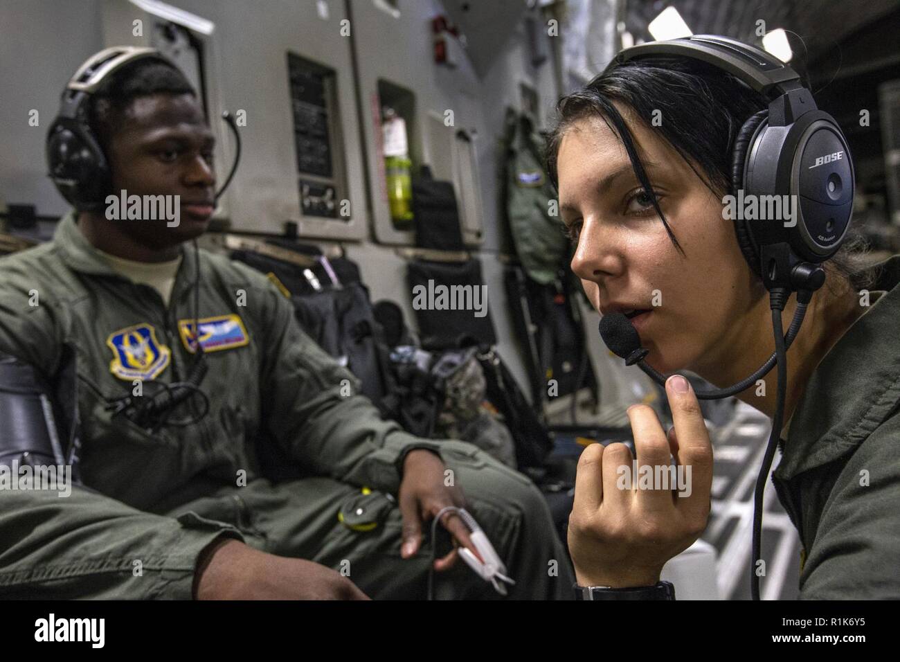 U.S. Air Force Senior Airman Kyrie A. Bretz, an aeromedical evacuation ...