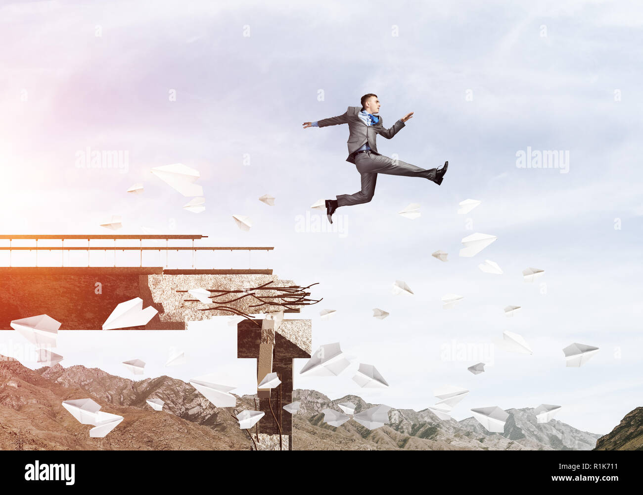 Problems and difficulties overcoming concept Stock Photo - Alamy