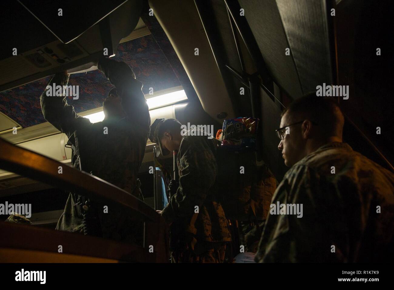 Marines on a bus hi-res stock photography and images - Alamy