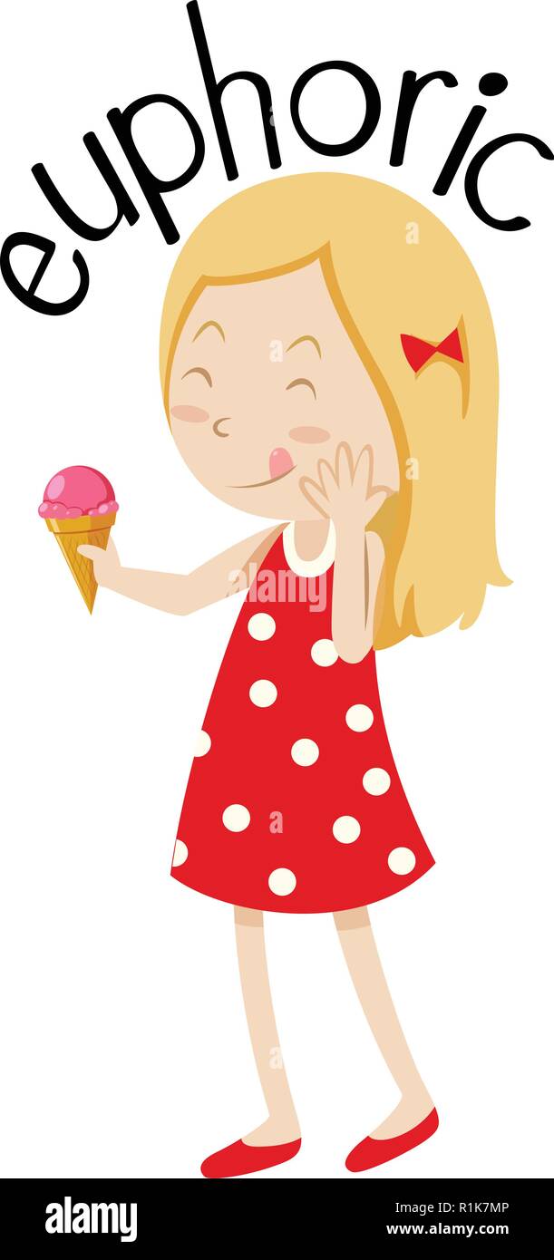 English vocabulary word euphoric illustration Stock Vector Image & Art ...