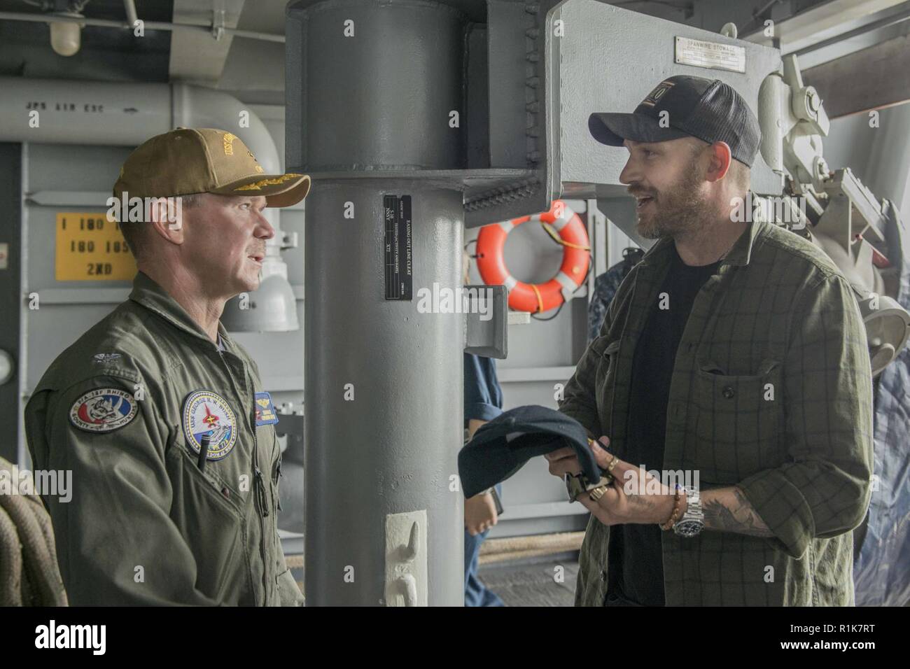 NORFOLK, Va. (Oct. 9, 2018) Capt. Sean R. Bailey, commanding officer of ...