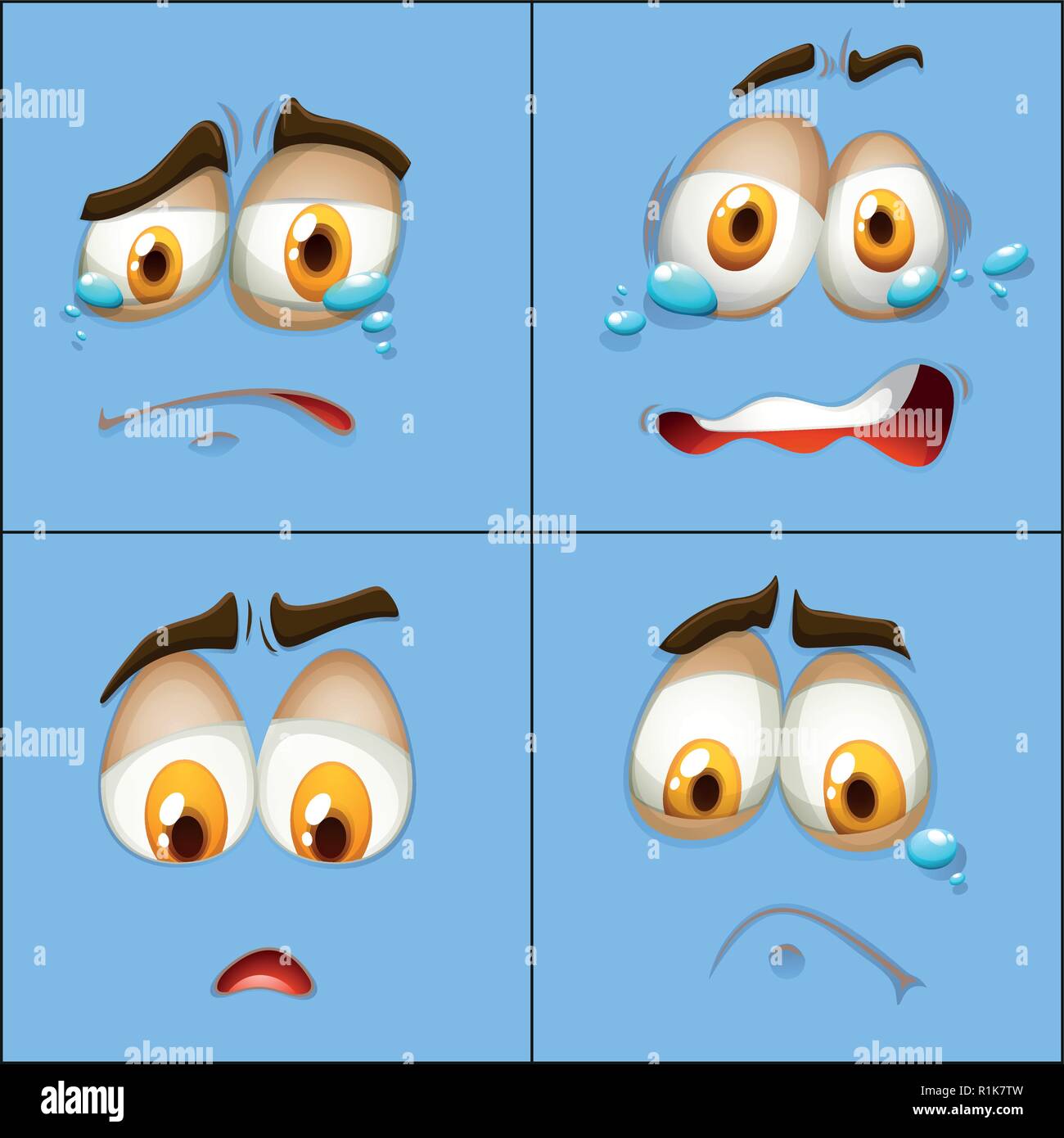 Wonder expression Stock Vector Images - Alamy