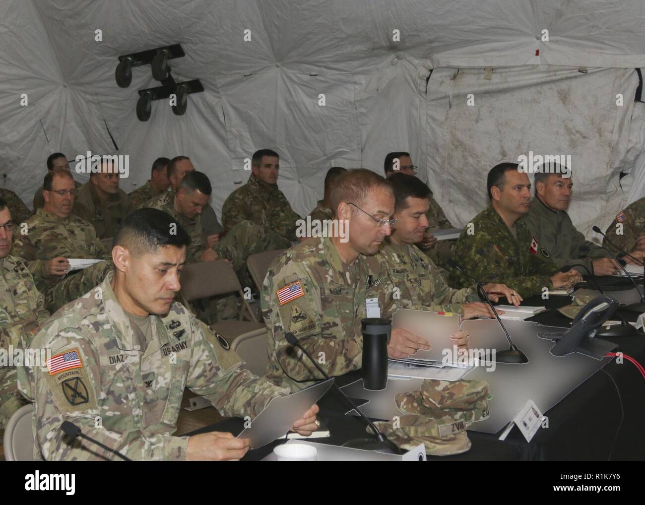 From front left to right, I Corps Chief of Staff Colonel Mario Diaz, I ...