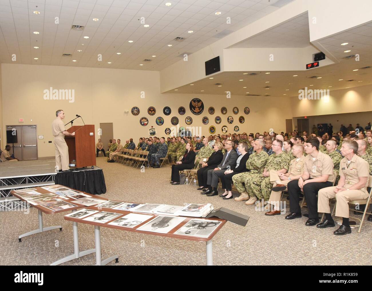 SUFFOLK, Va. (Oct. 9, 2018) Vice Adm. Brian Brown, commander, Naval ...
